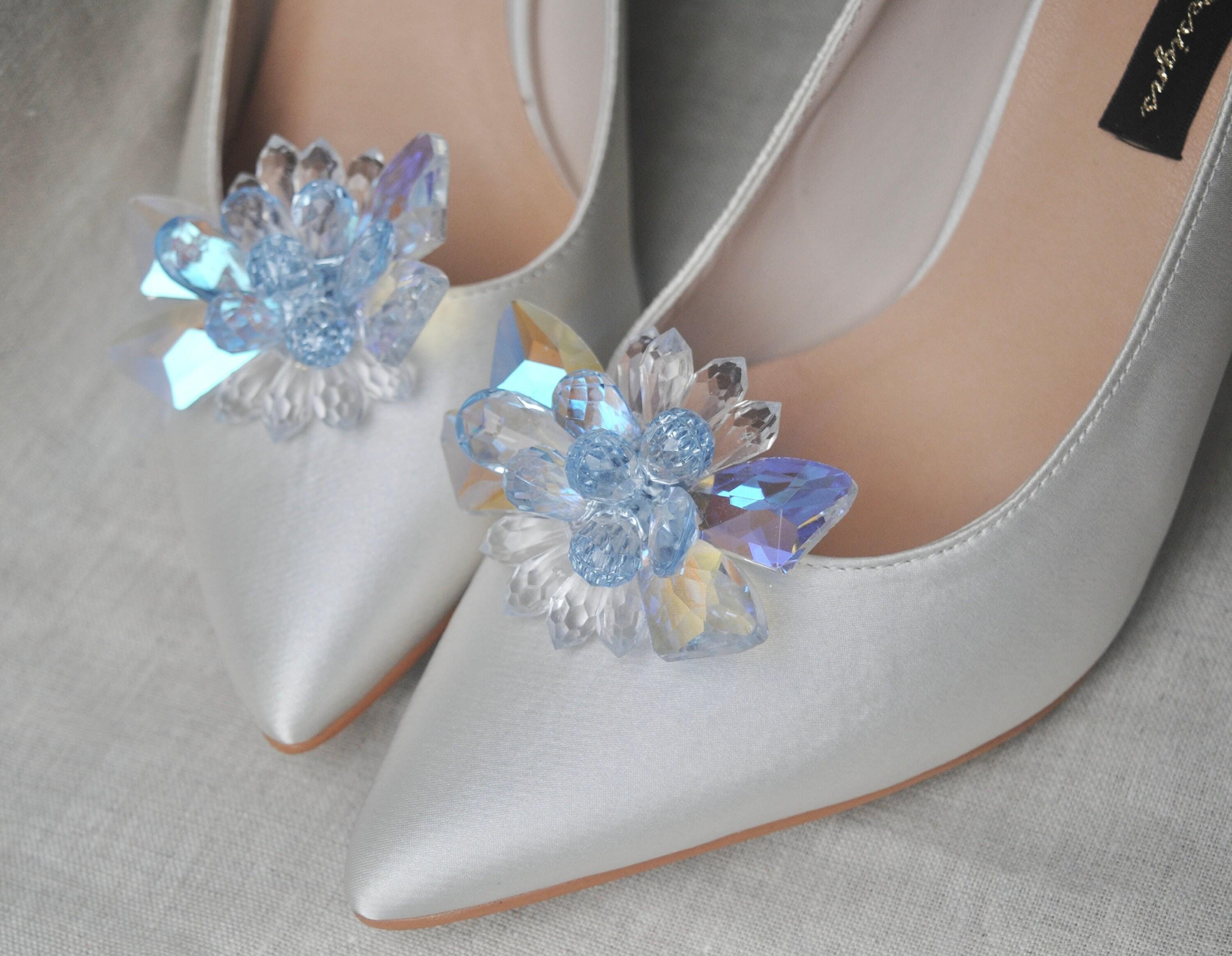 Crystal Cinderella Shoe Clips for Wedding Shoes - Bridal Shoe ...