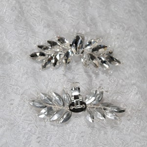 Crystal Shoe Clips, Wedding Shoe Clip, Shoe Brooch, Rhinestone Shoe ...