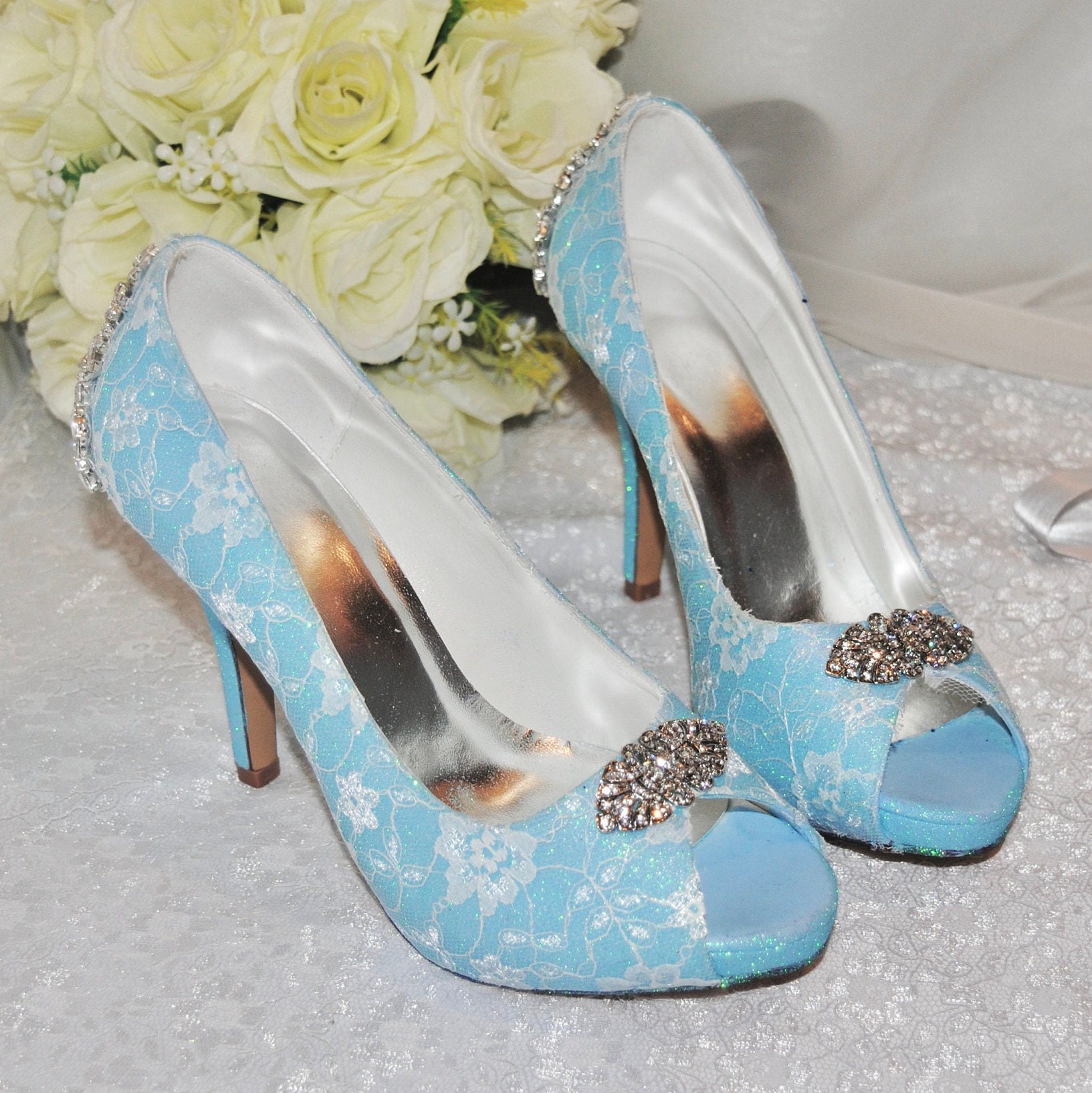 Tiffany Blue Bridal Shoes