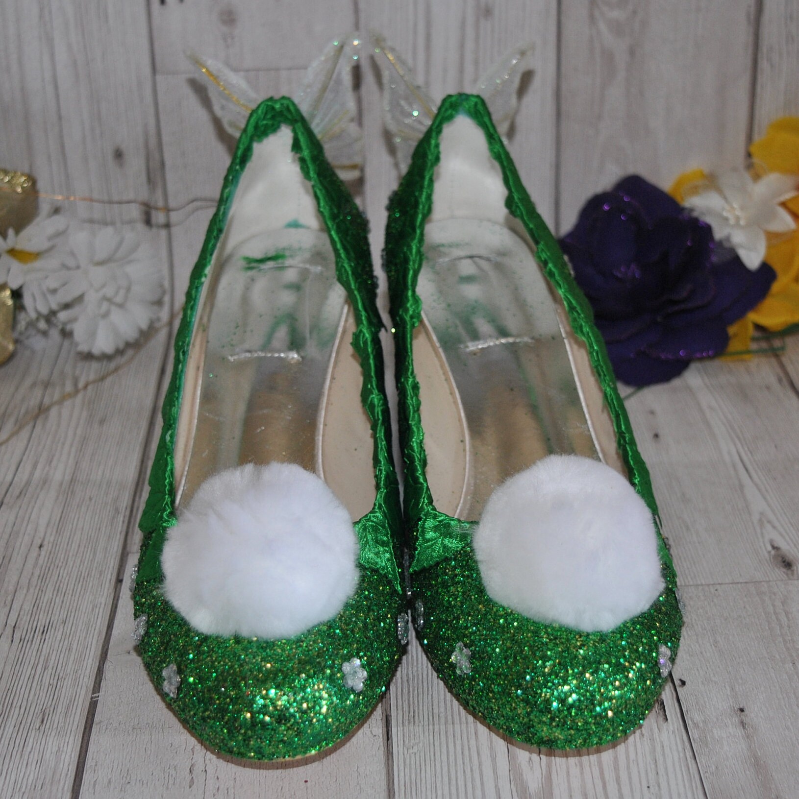 Tinkerbell Princess Wedding Shoes - Etsy UK