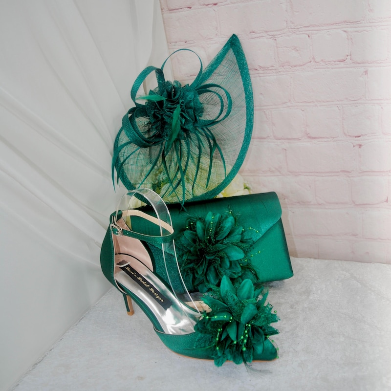 Green Sandals and Bag - Etsy UK
