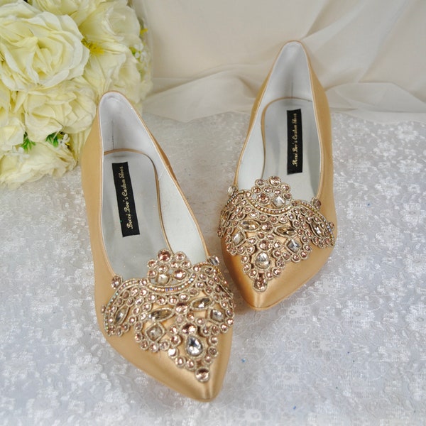 Gold Shoes - Etsy