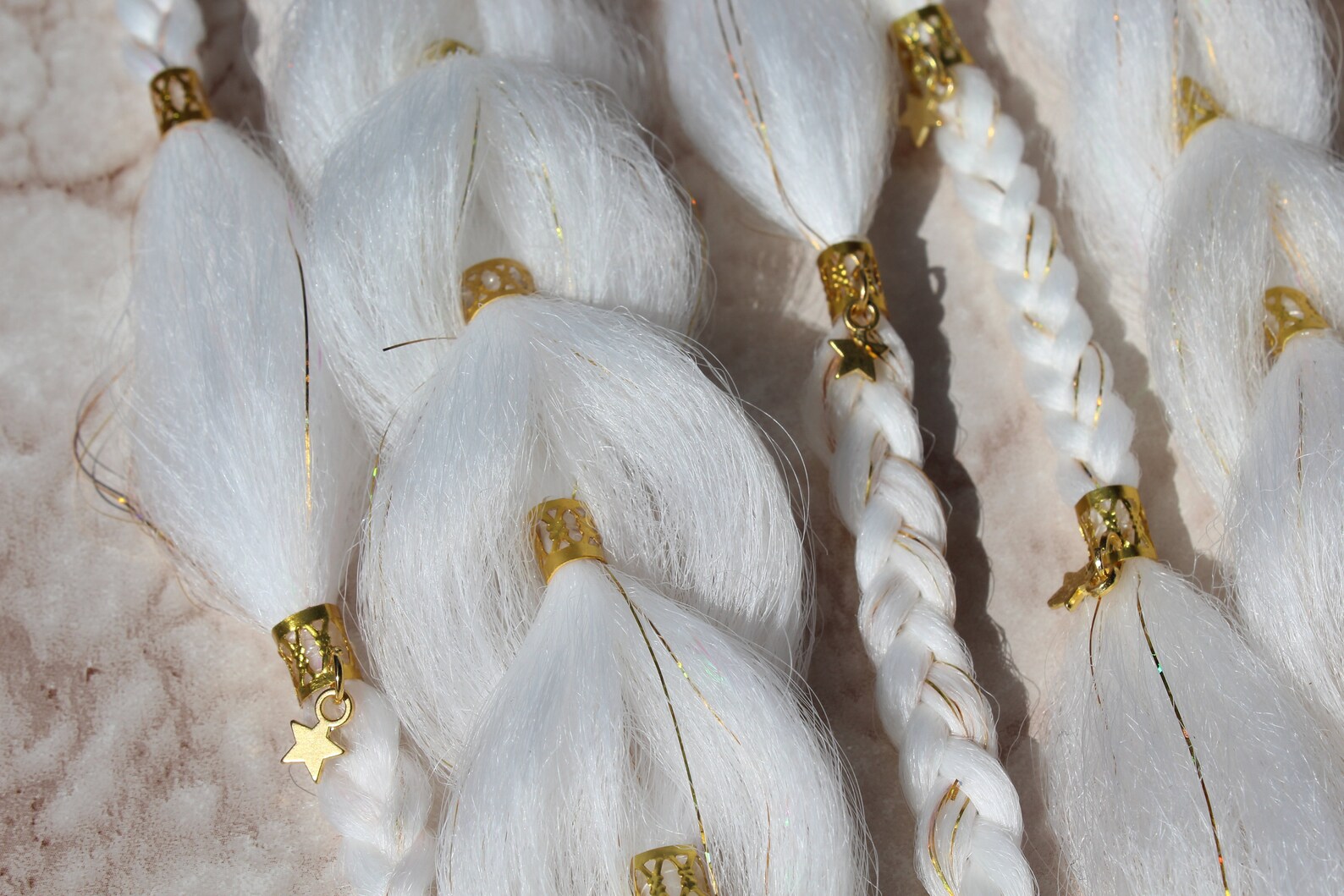 Set of 2 Cleo Clip-in Braid Extensions Rave Hair Braiding Easy - Etsy