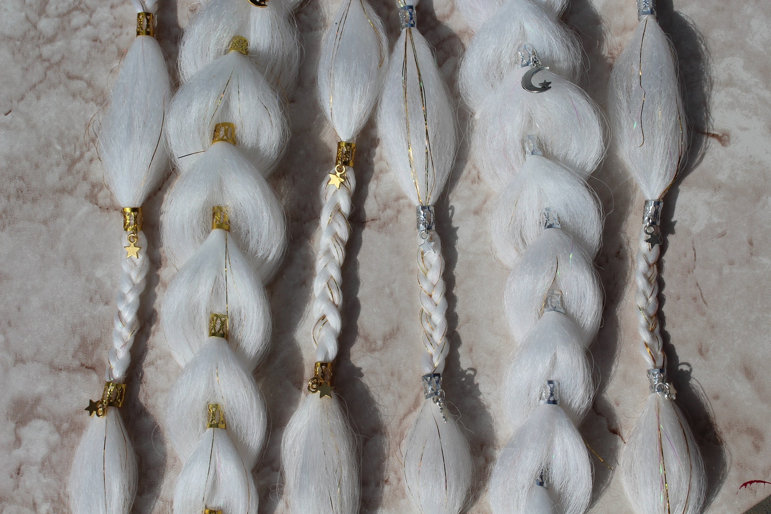 Set of 2 Cleo Clip-in Braid Extensions Rave Hair Braiding Easy - Etsy