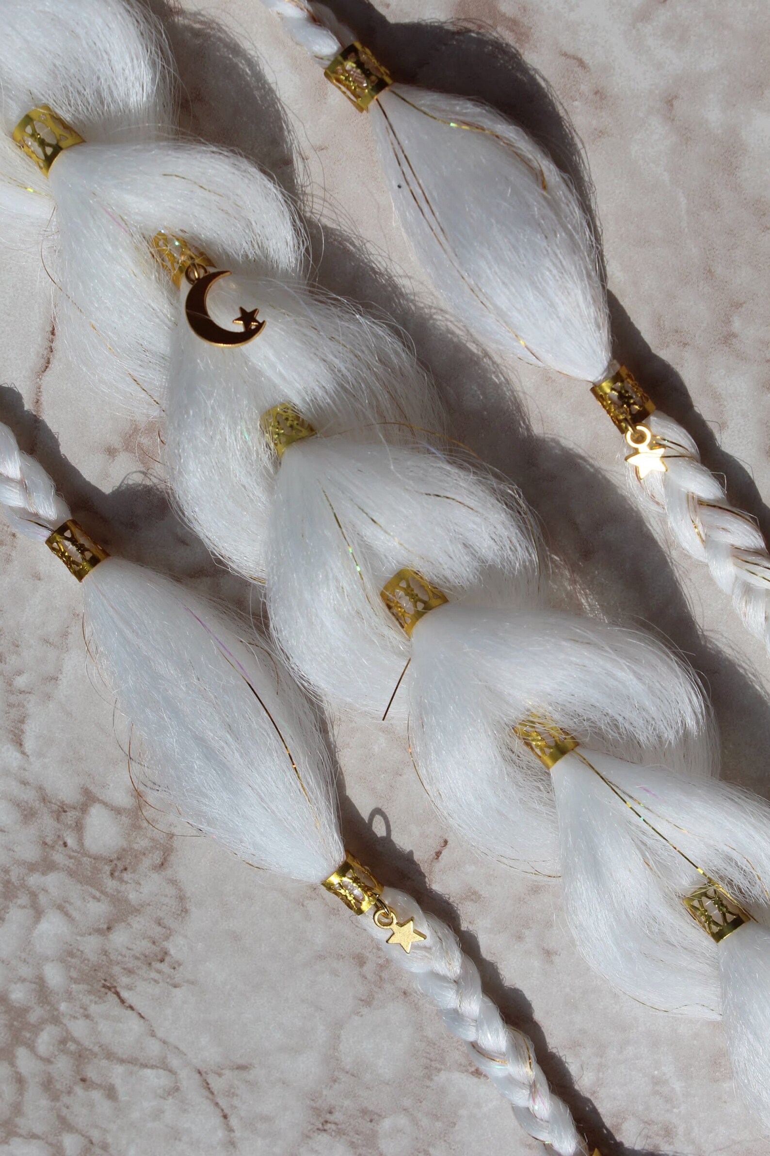 Set of 2 Cleo Clip-in Braid Extensions Rave Hair Braiding Easy - Etsy