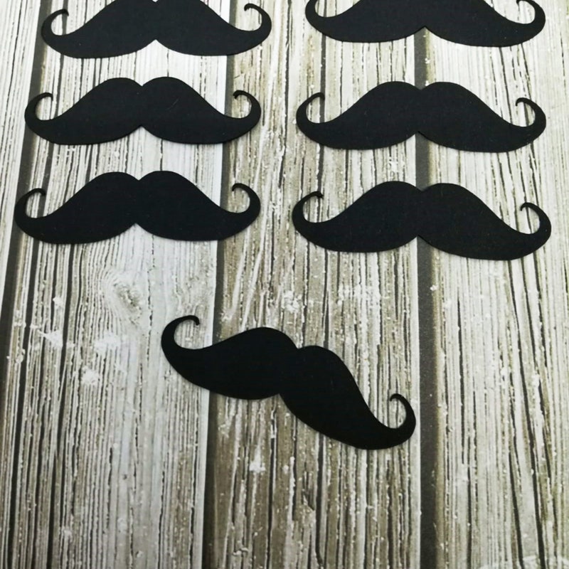 Mustache Diecuts - Etsy