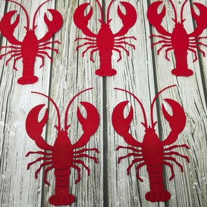 Paper Lobster - Lobster Cutouts - Die Cut Lobsters - Set of Lobsters ...