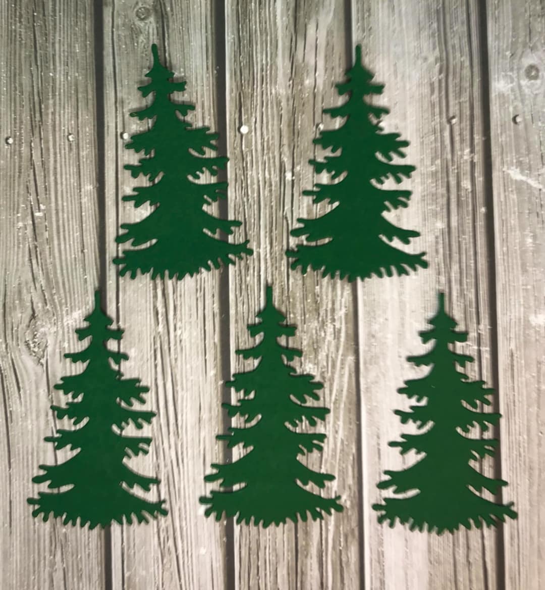 Paper Christmas Tree Die Cuts - Paper Christmas Tree Cutout - Paper ...