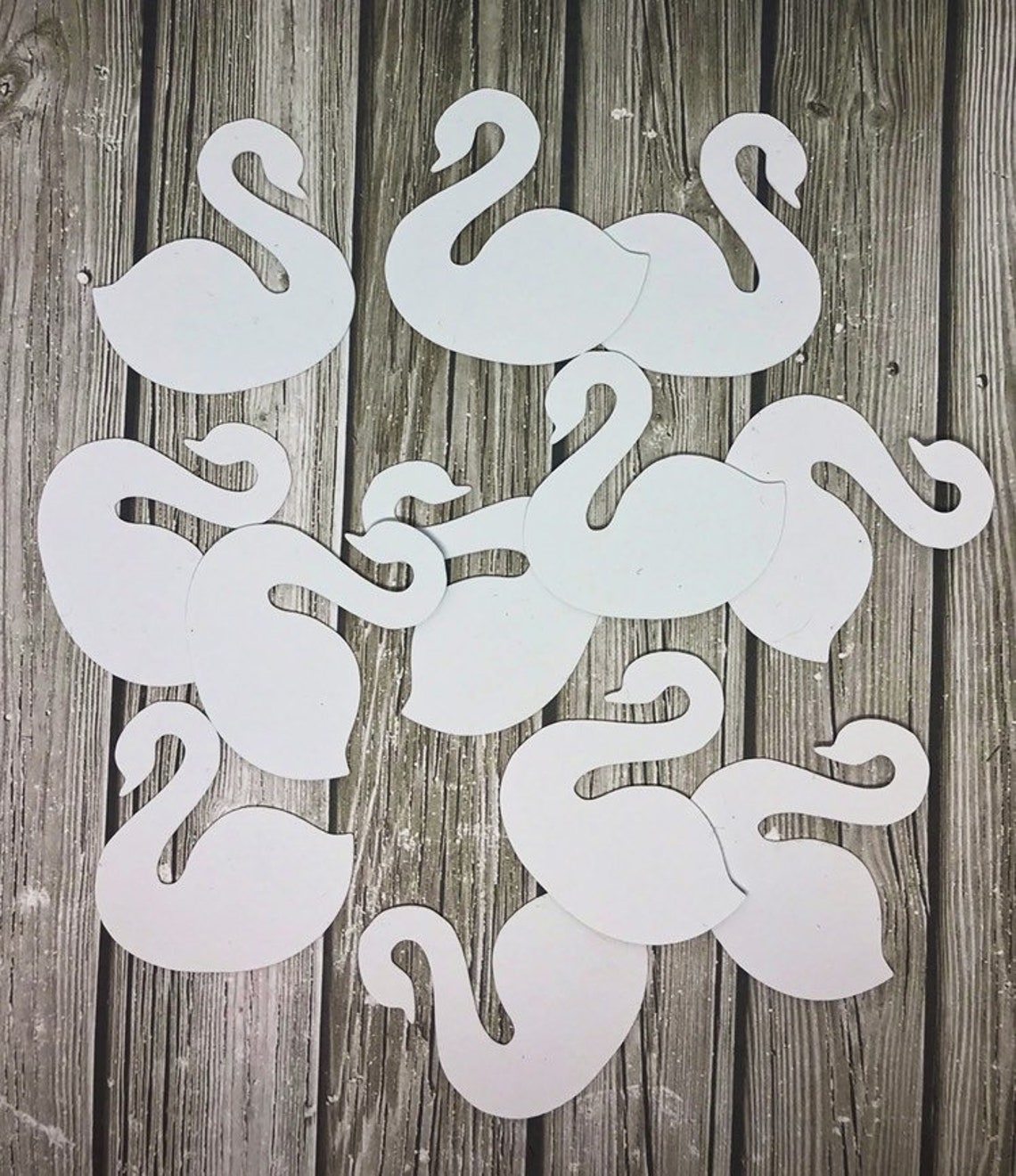 Swan Die Cut - Paper Swan - Swans - Paper Swan Cutouts - Paper Swan Die ...