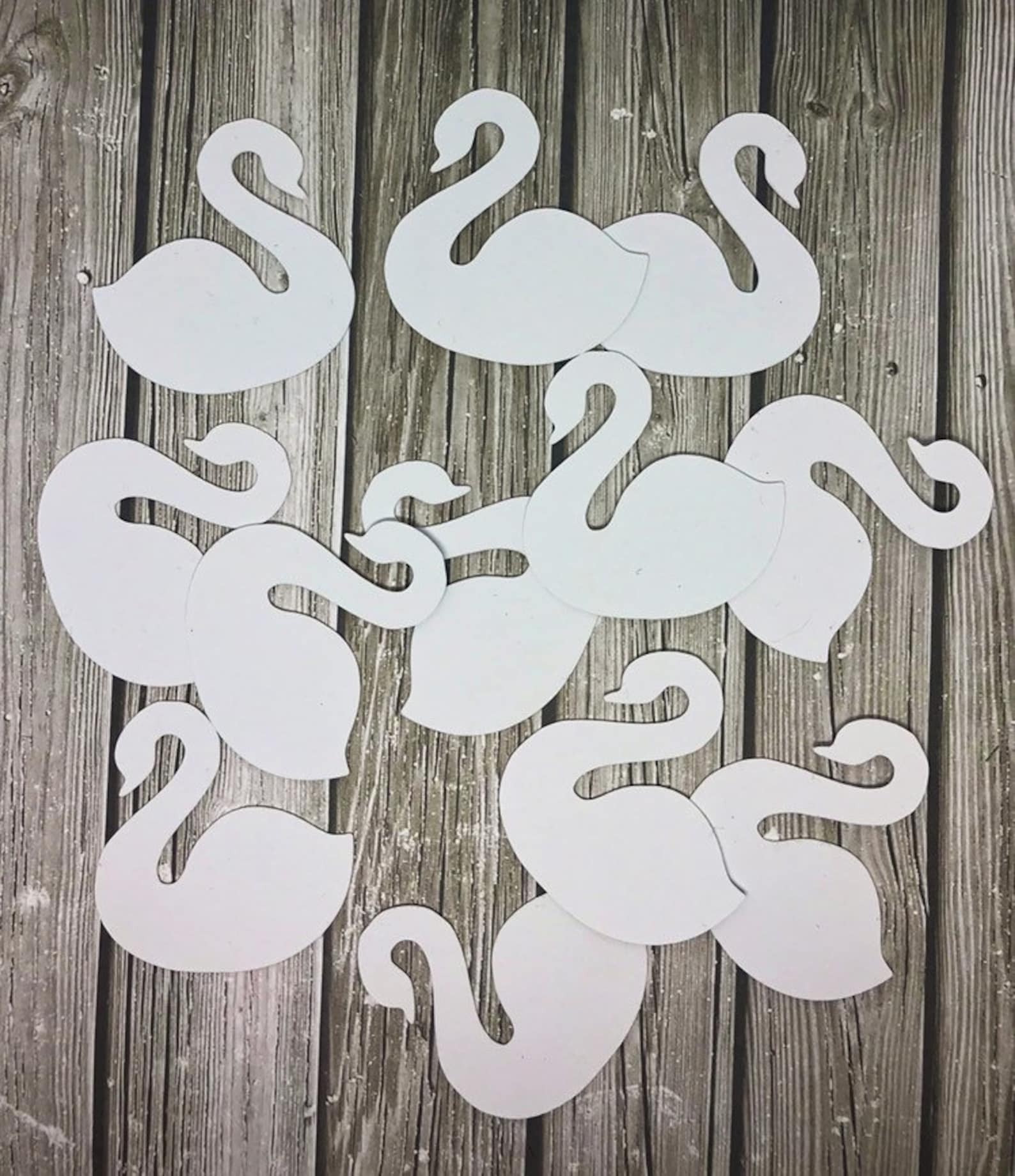 Swan Die Cut - Paper Swan - Swans - Paper Swan Cutouts - Paper Swan Die ...