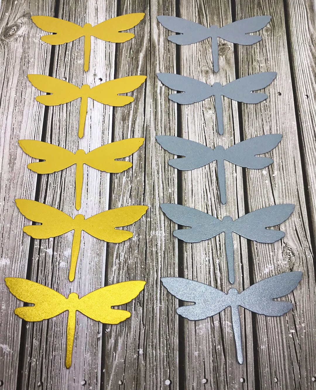 Paper Dragonlfies - Paper Dragonfly Die Cuts - Gold Dragonflies ...