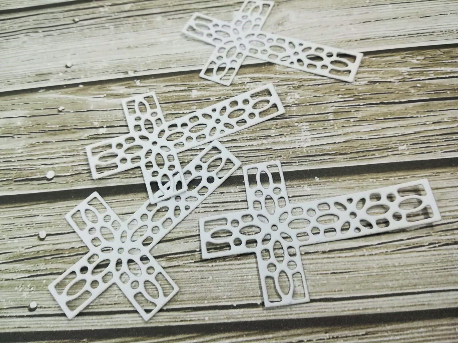 Paper Cross Die Cuts - Paper Cross Cutout - Paper Cross - Paper Die Cut ...