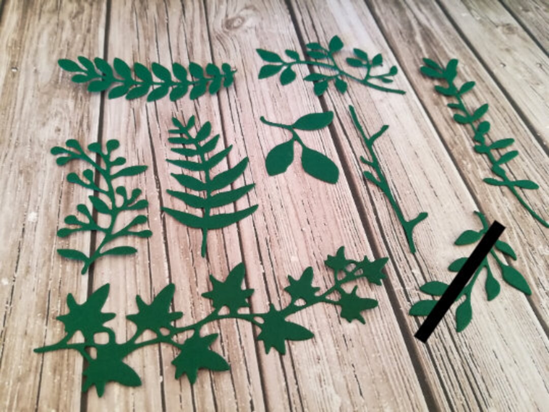Paper Leaves Die Cuts - Paper Leaves Cutout - Paper Leaves - Paper Die ...