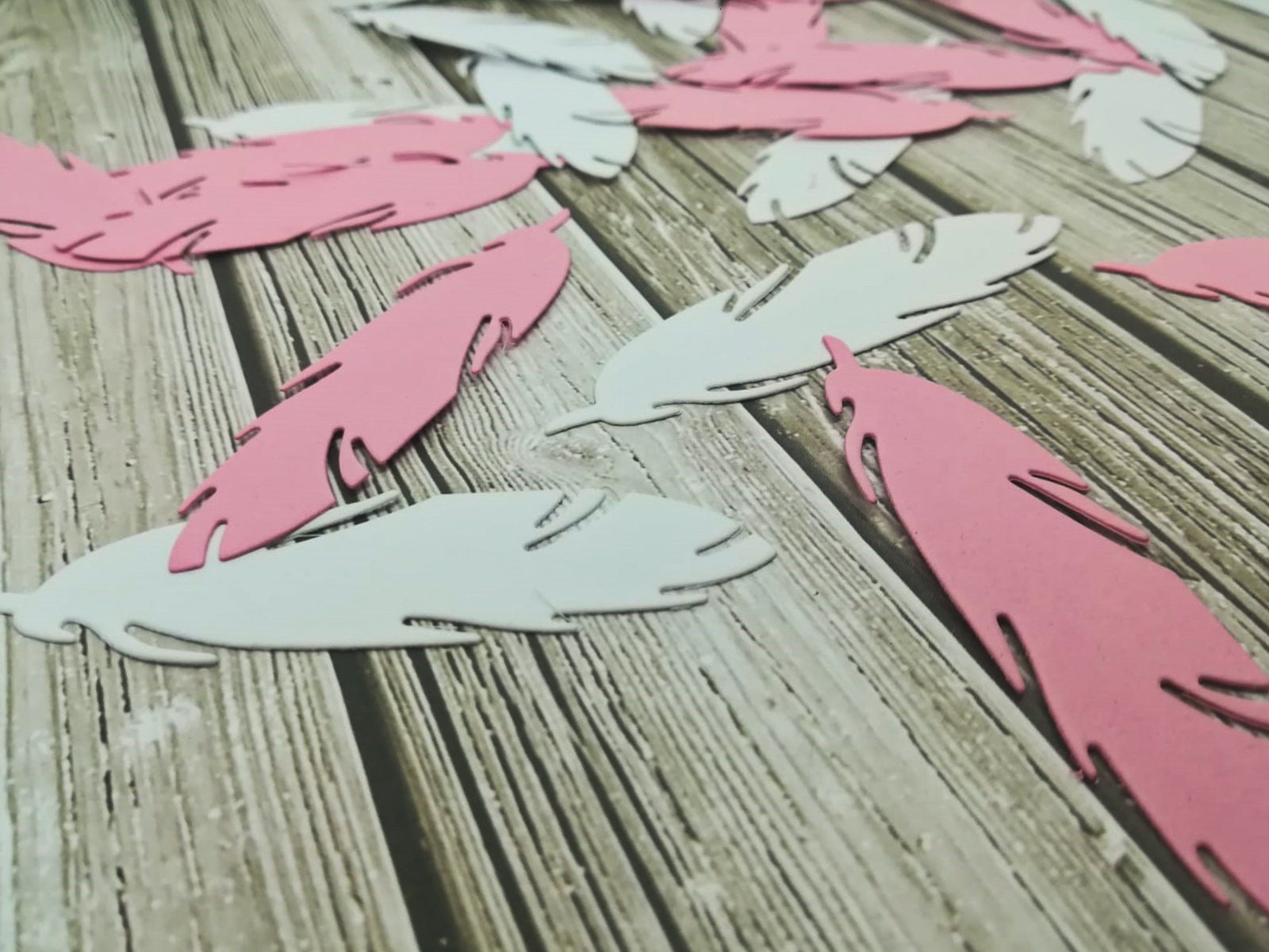 Paper Feathers Feather Paper Die Cuts Mix Color Feathers Paper Die Cut ...