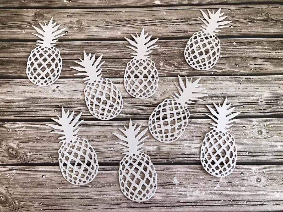 Paper Pineapple Die Cuts - Paper Pineapple Cutouts - Paper Pineapple ...