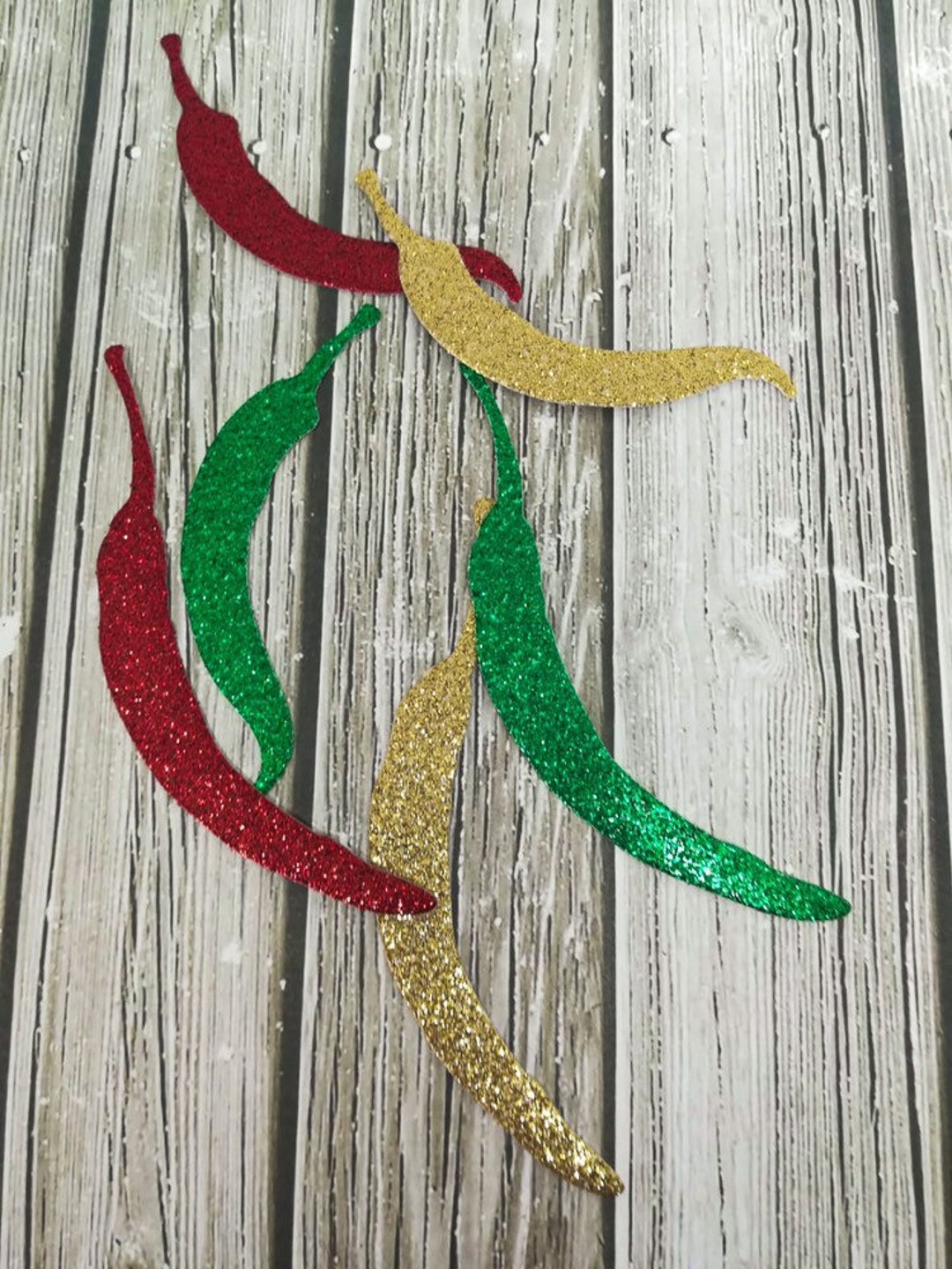 Glitter Chilli Pepper Pepperoni Cutout Glitter Pepperoni Paper Die Cut ...