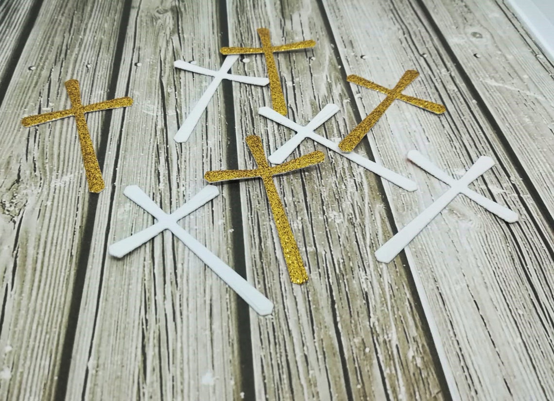 Paper Cross Die Cuts - Paper Cross Cutout - Paper Cross - Paper Die Cut ...