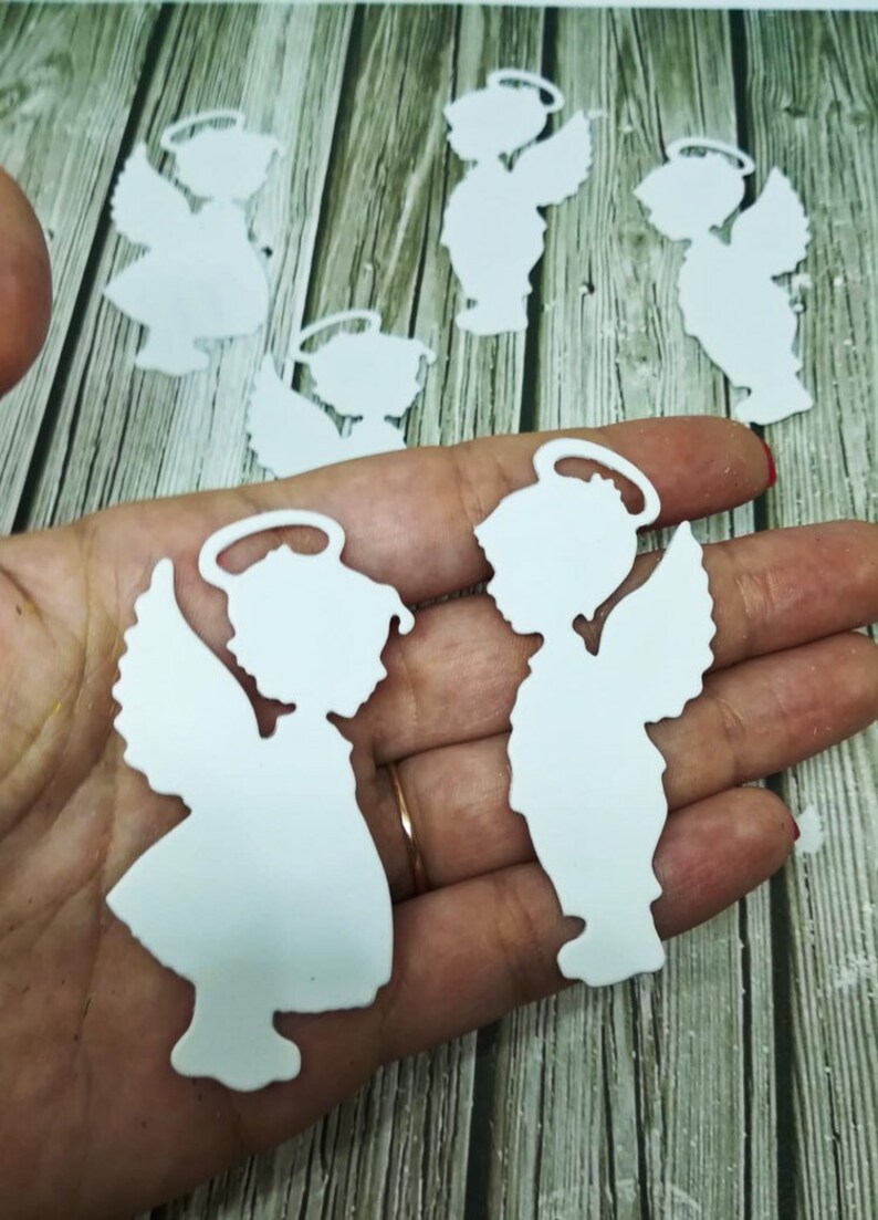 Paper Angels Die Cut - Paper Angel Cutout - Paper Angel - Paper Die Cut ...