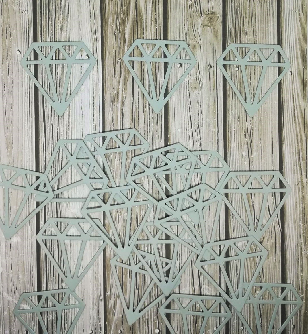 Paper Diamond Die Cuts Diamond Cutouts Diamond Confetti Diamond Die Cut ...