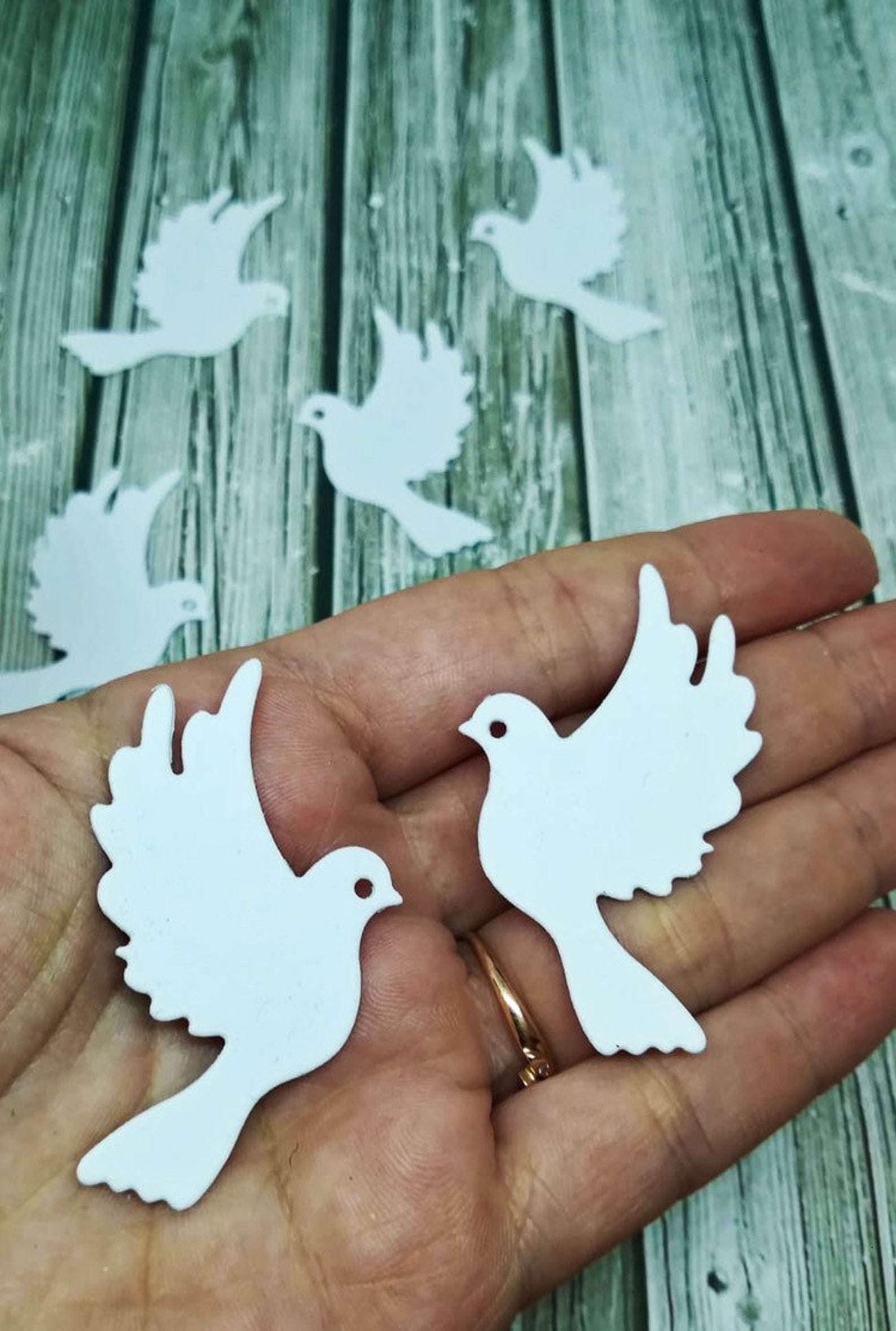 Paper Dove Die Cuts - Paper Doves Cutouts - Paper Doves - Paper Die Cut ...