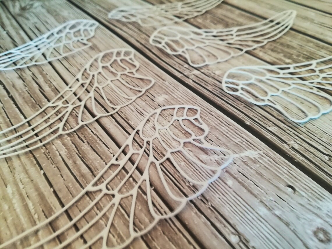Paper Wings Die Cuts - Paper Wing Cutout - Paper Wings - Paper Die Cut ...