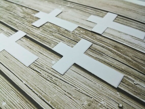 Paper Cross Die Cuts Paper Cross Cutout Paper Cross | Etsy