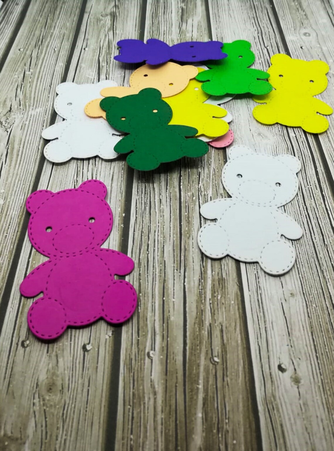 Paper bear diecut Paper bear cutout Paper bears Paper | Etsy