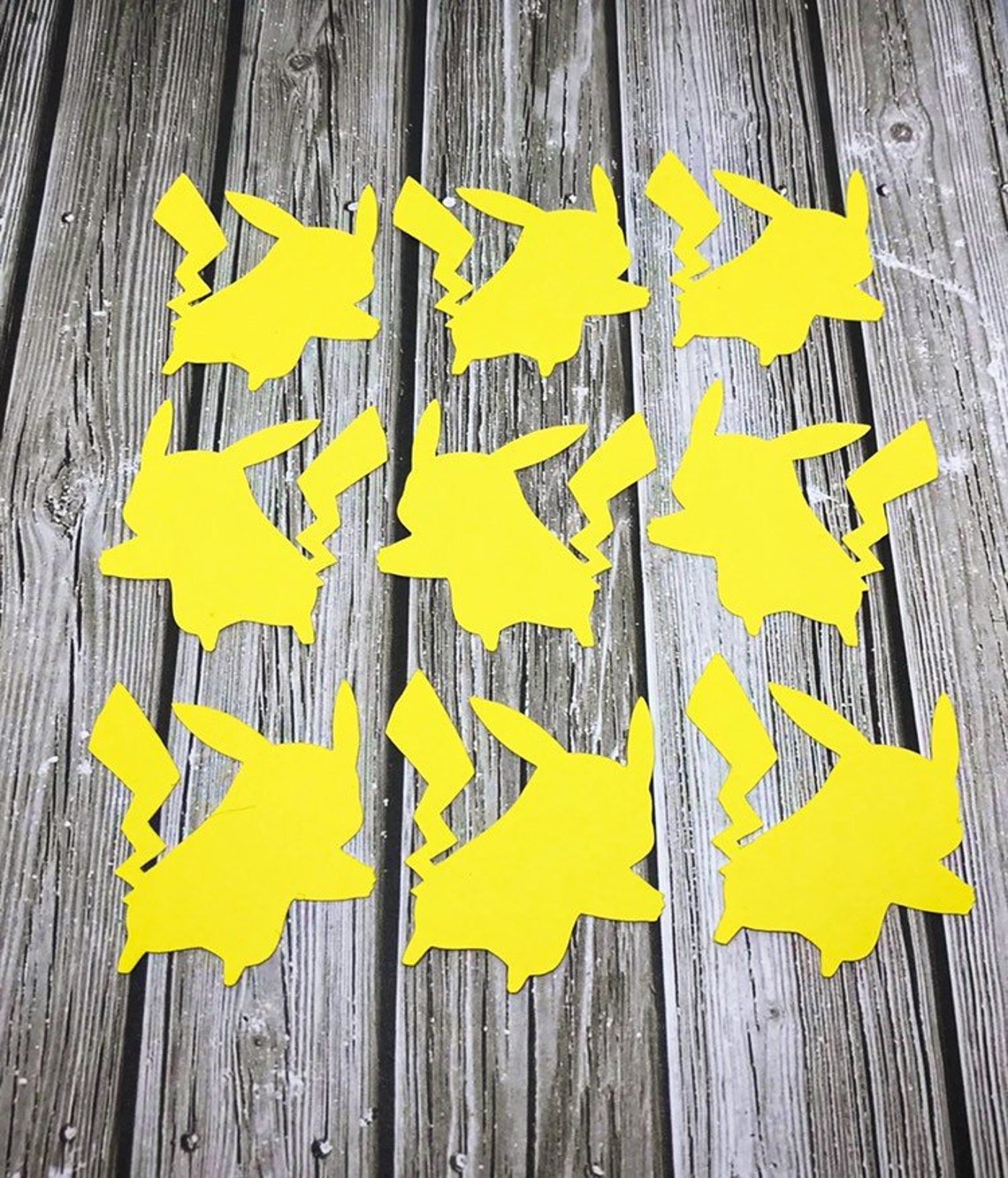 Paper Pikachu Die Cut Pikachu Cutout Paper Pikachu Pokemon Pokemon Die ...