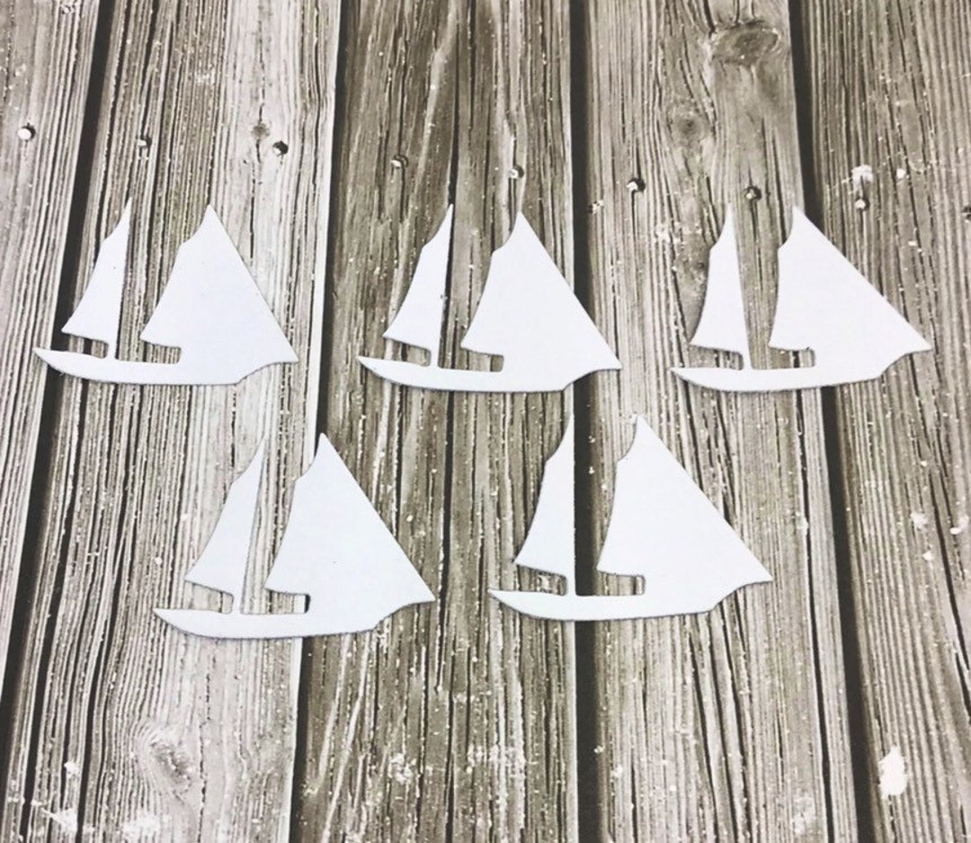Boat Die Cuts Boat Cutout Boat Paper Die Cut Colorful - Etsy