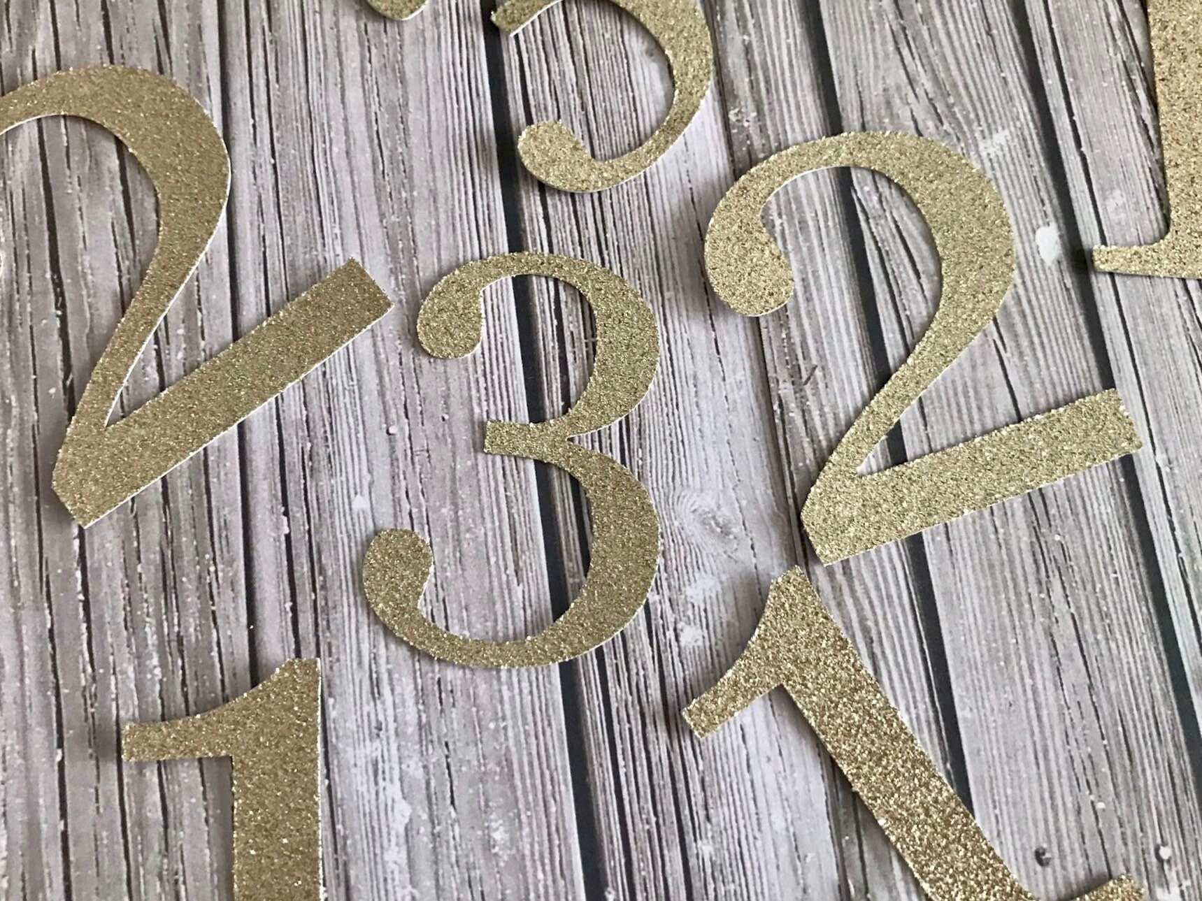 Numbers Die Cuts - Paper Numbers 0-9 -glitter Number Die Cut - Glitter ...