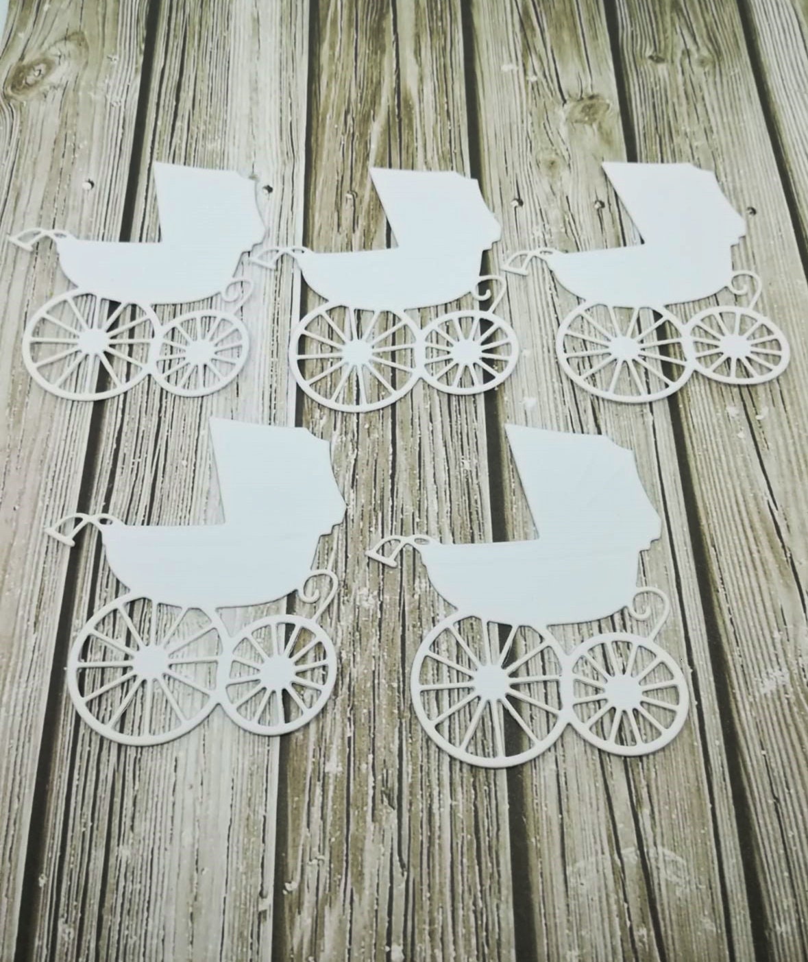 Paper Baby Carriage - Die Cut Carriage - Mix Color Carriage - Paper Die ...