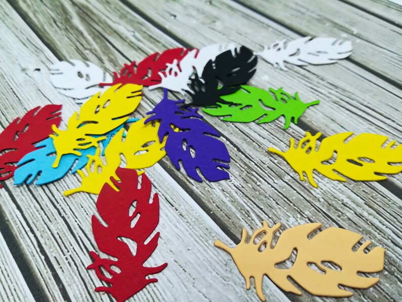 Paper Feathers Die Cut Feathers Cutout Feathers Paper Die Cut Feather ...