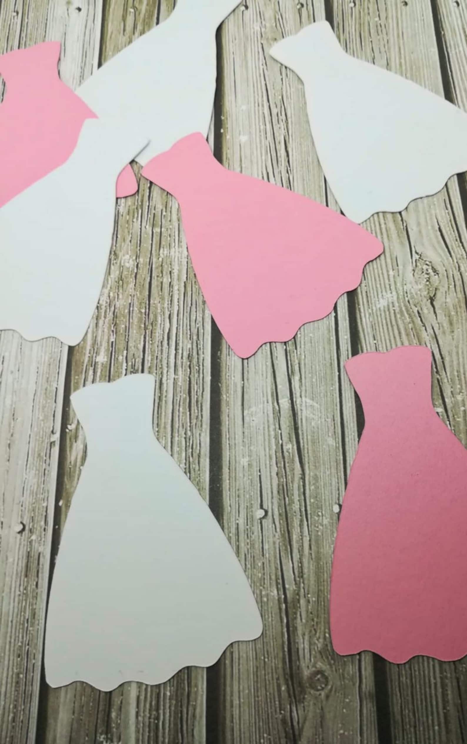 Paper Dress Die Cut - Dress Cutout - Paper Dress - Girls Dress - Dress ...