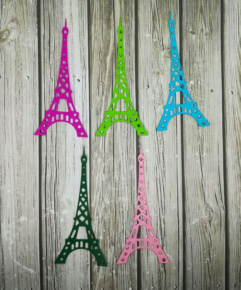 Eiffel Tower Die Cuts - Eiffel Tower Cutout - Eiffel Tower - Paper Die ...