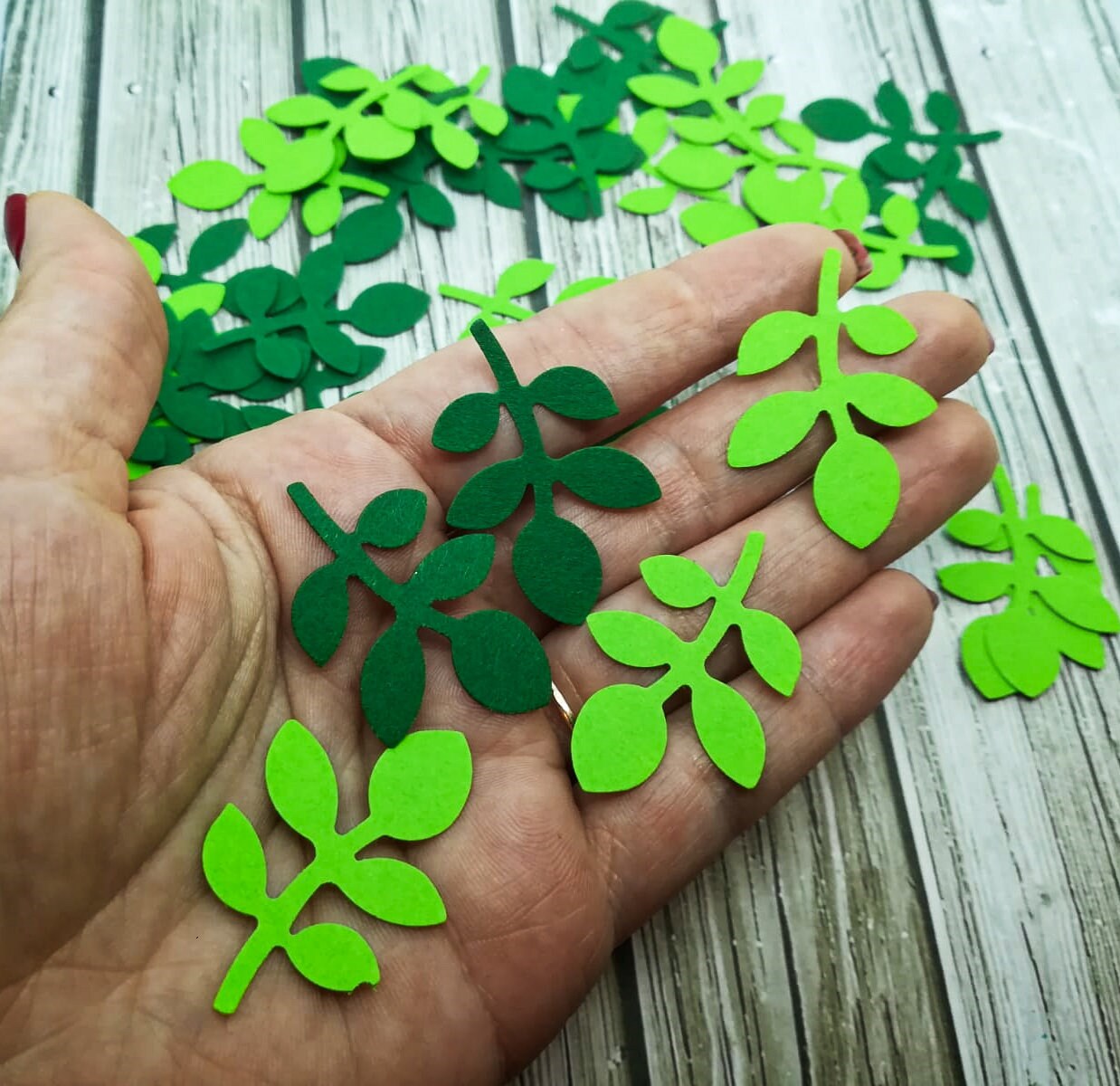 Paper Leaves Die Cut Paper Leaves Colorful Leaves Paper Die Cut Leaves ...