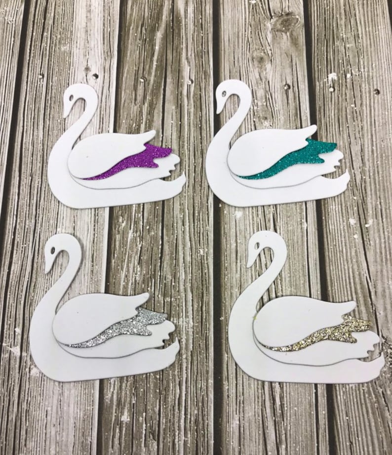 Paper Swan Swan Die Cut Swan Cutout White Swan Swan - Etsy