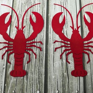 Paper Lobster - Lobster Cutouts - Die Cut Lobsters - Set of Lobsters ...