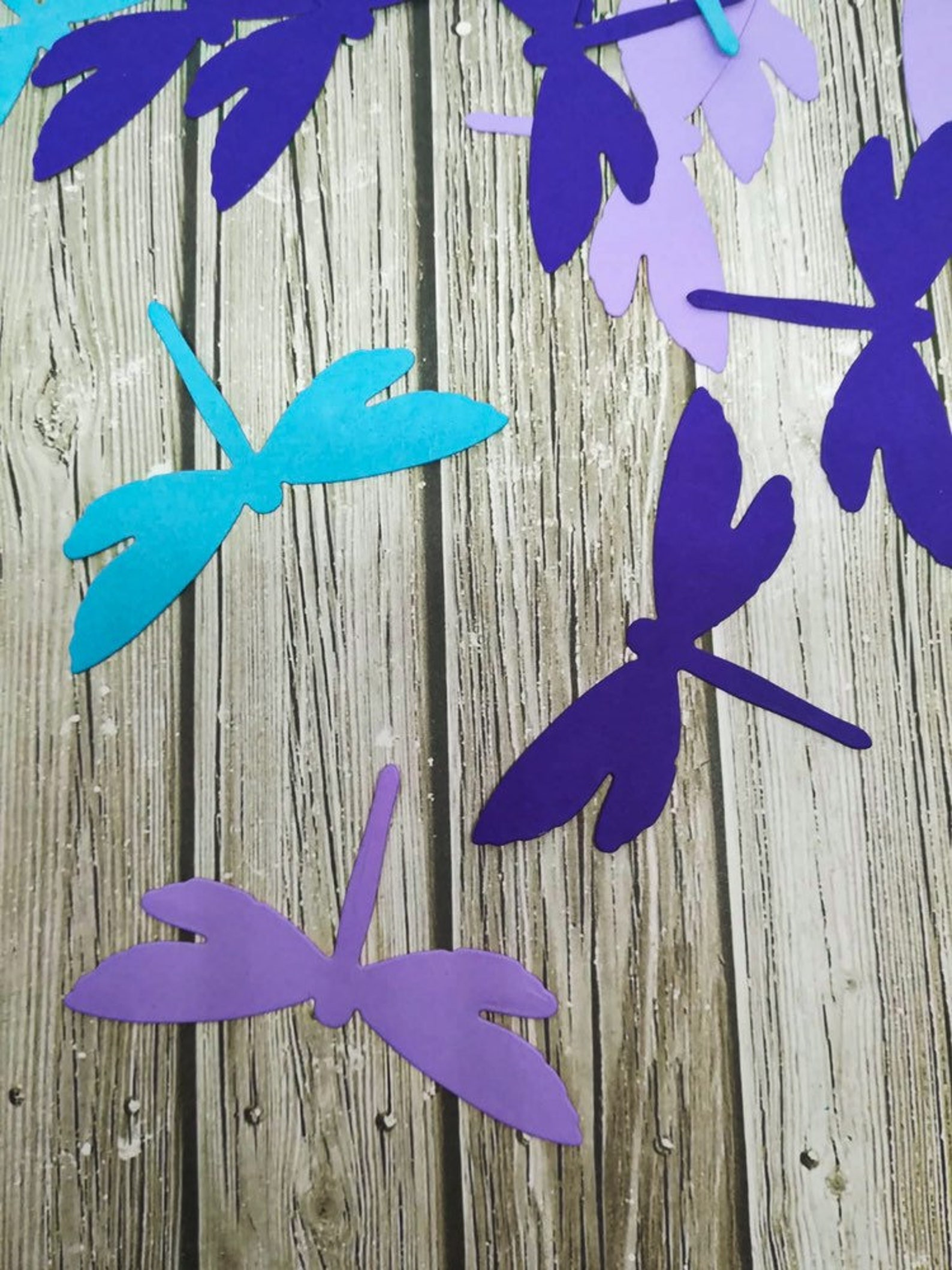 Paper Dragonfly - Die Cut Dragonfly - Mix Color Dragonfly - Paper Die ...