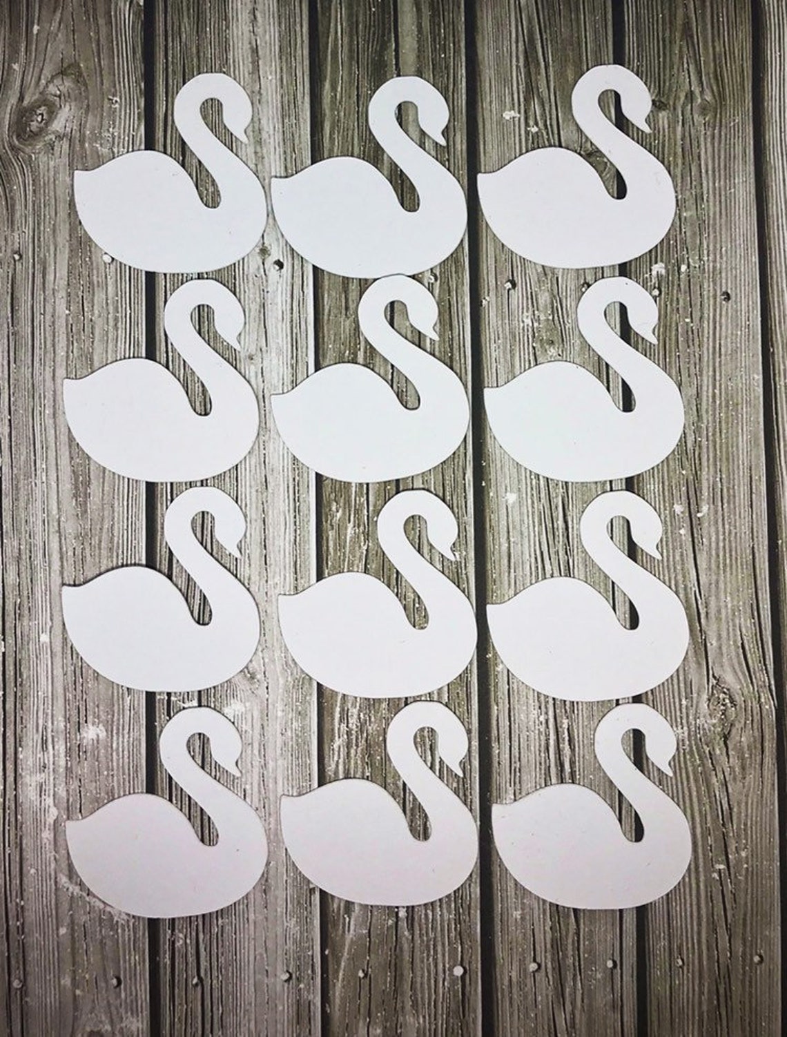 Swan Die Cut - Paper Swan - Swans - Paper Swan Cutouts - Paper Swan Die ...