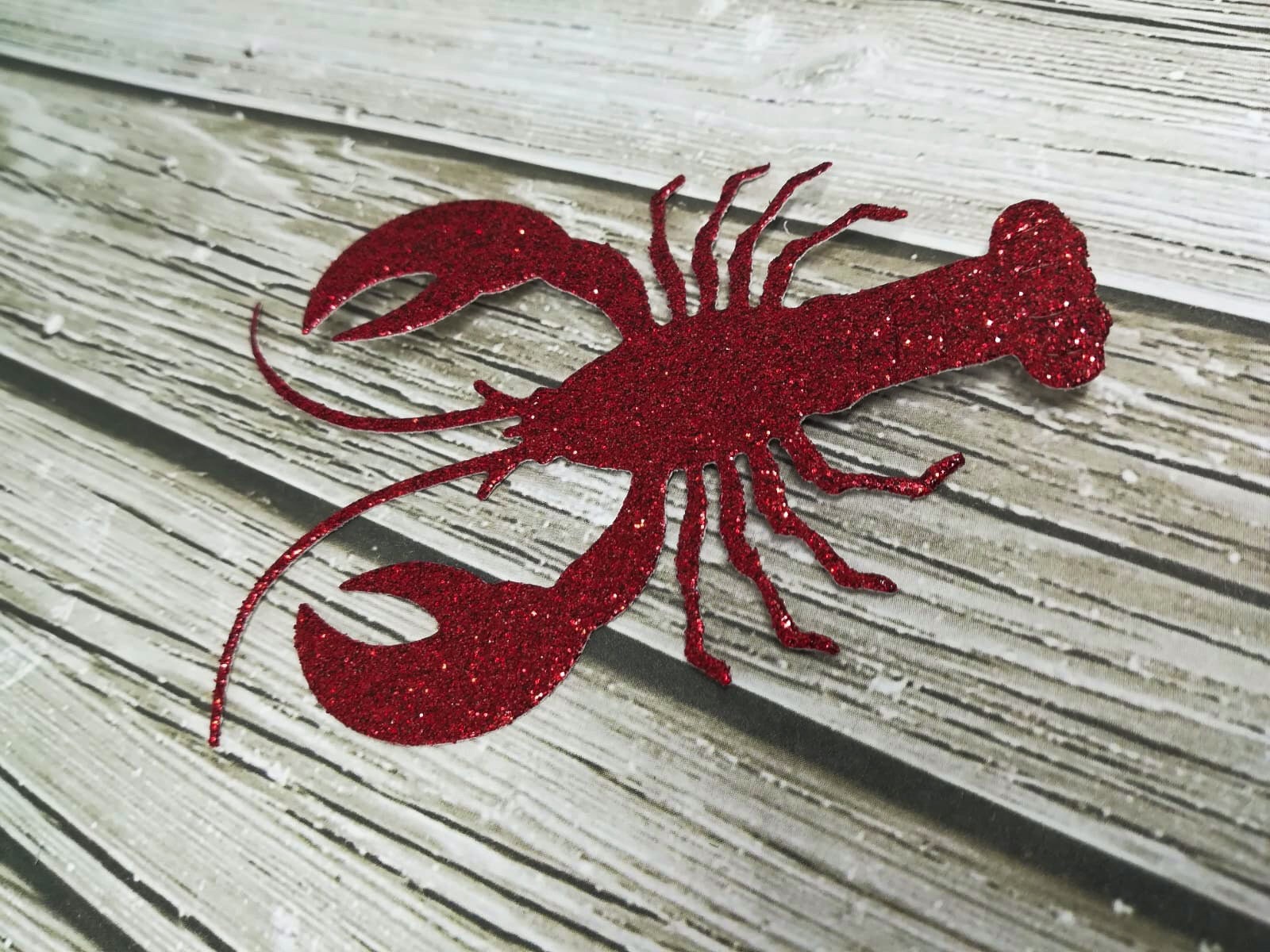 Glitter Paper Lobster Lobster Cutouts Die Cut Lobsters Set of Lobsters ...
