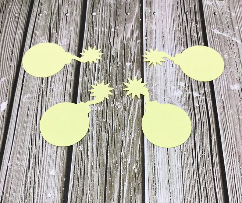 Paper Bomb Die Cut Bomb Cutout Paper Bomb Colorful Bomb - Etsy