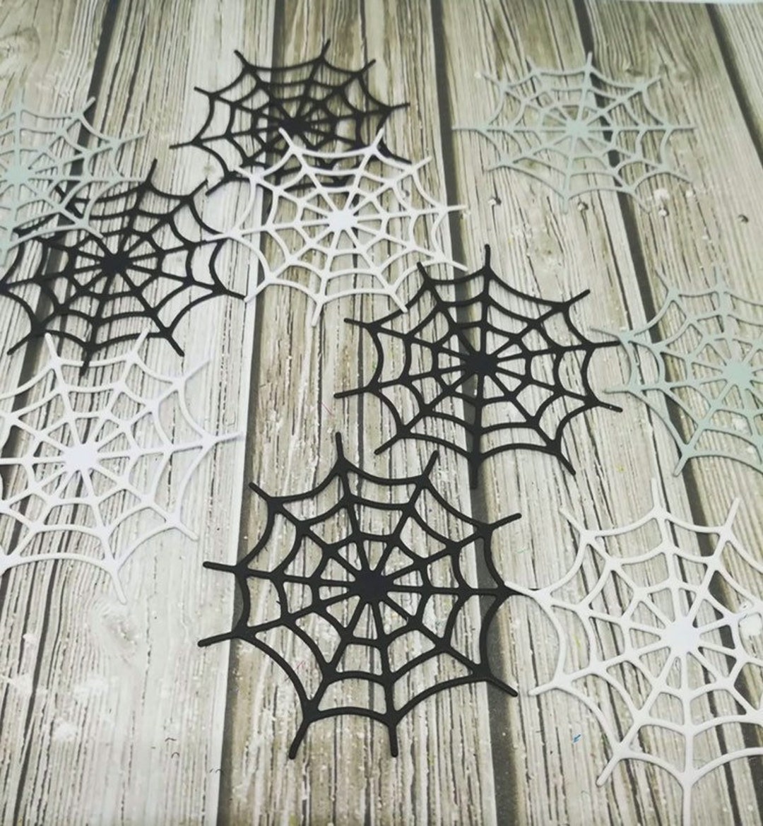 Paper Spider Web - Spider Web Cutouts - Die Cut Web - Set of Spider ...