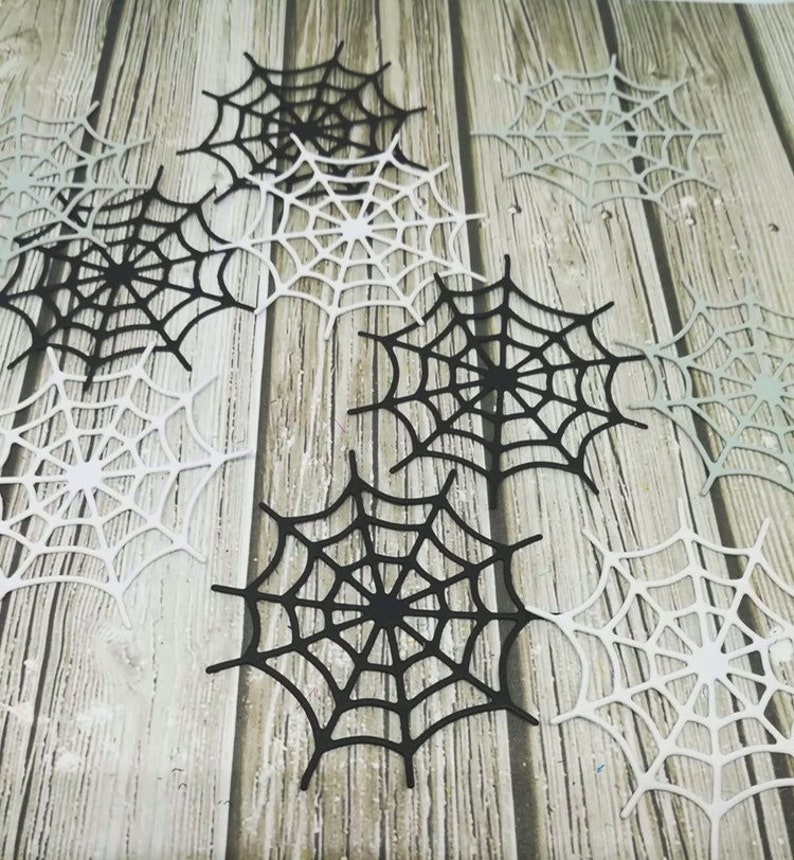 Paper Spider Web - Spider Web Cutouts - Die Cut Web - Set of Spider ...