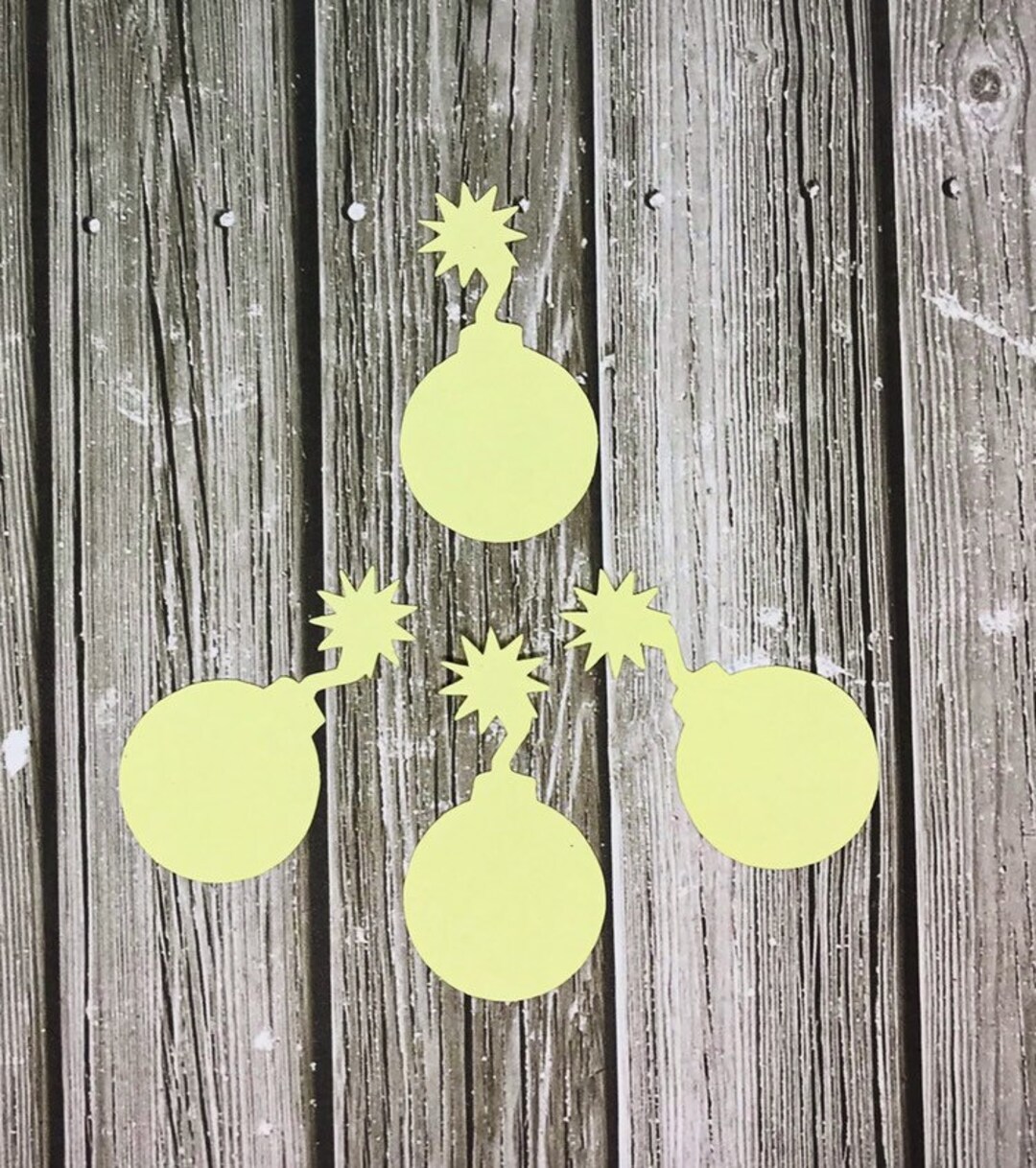 Paper Bomb Die Cut Bomb Cutout Paper Bomb Colorful Bomb Bomba Boom ...
