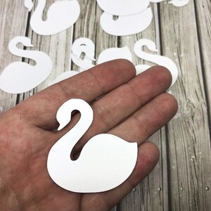 Swan Die Cut - Paper Swan - Swans - Paper Swan Cutouts - Paper Swan Die ...