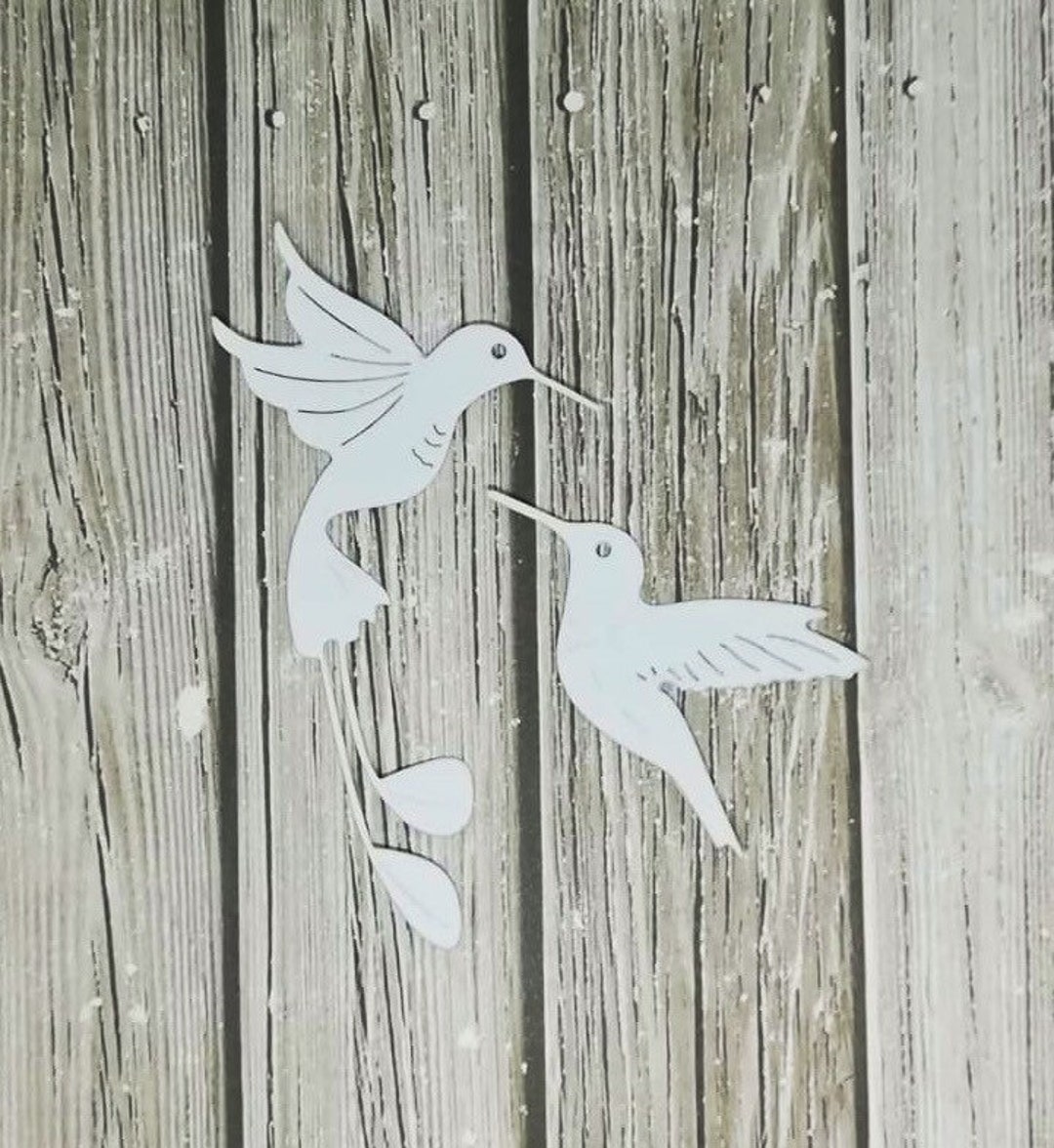 Paper Hummingbird Die Cuts - Paper Hummingbird Cutouts - Paper ...