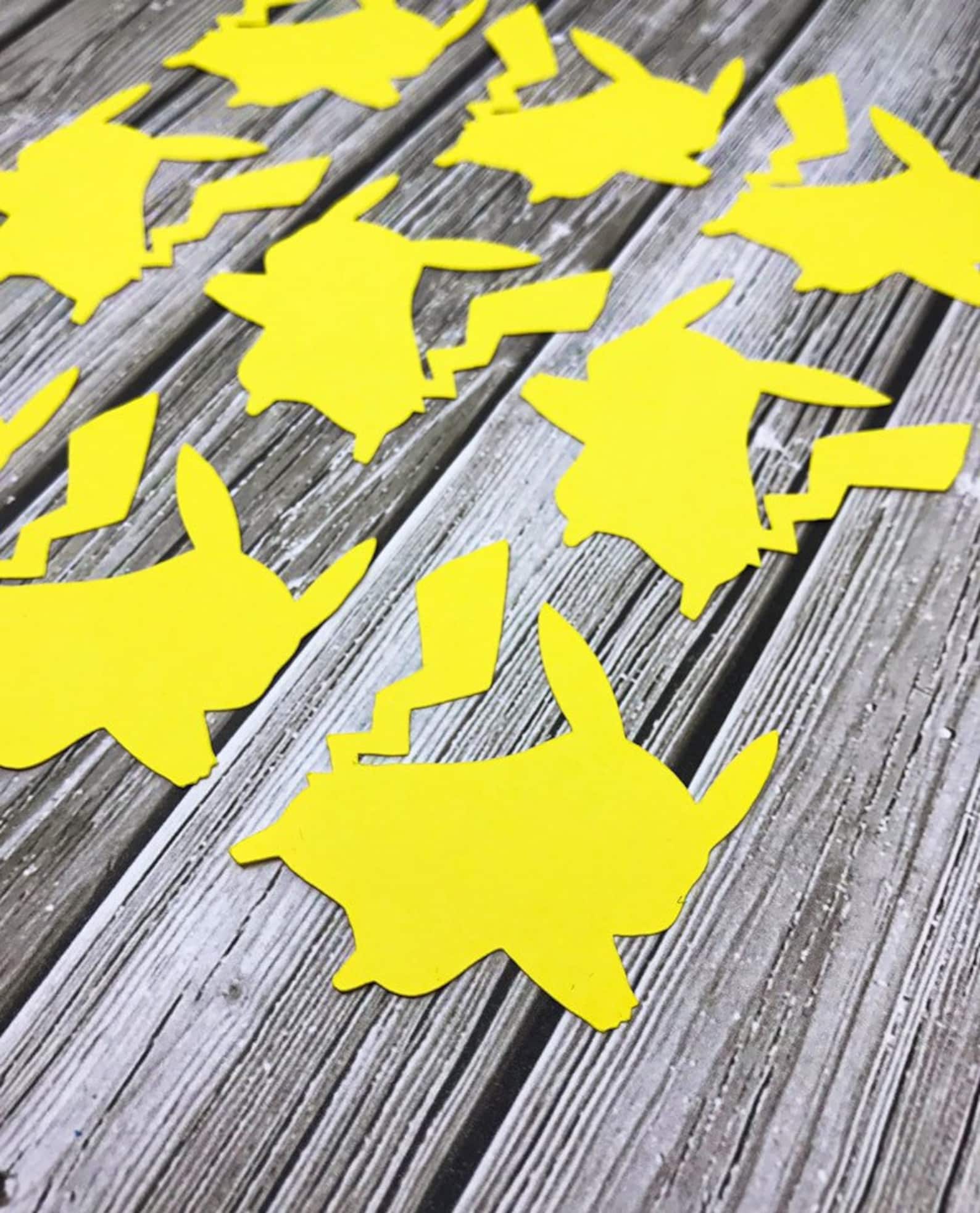 Paper Pikachu Die Cut Pikachu Cutout Paper Pikachu Pokemon Pokemon Die ...