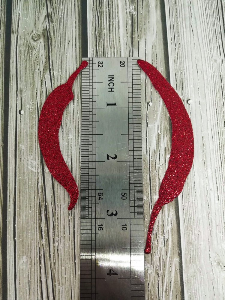 Glitter Chilli Pepper Pepperoni Cutout Glitter Pepperoni Paper Die Cut ...