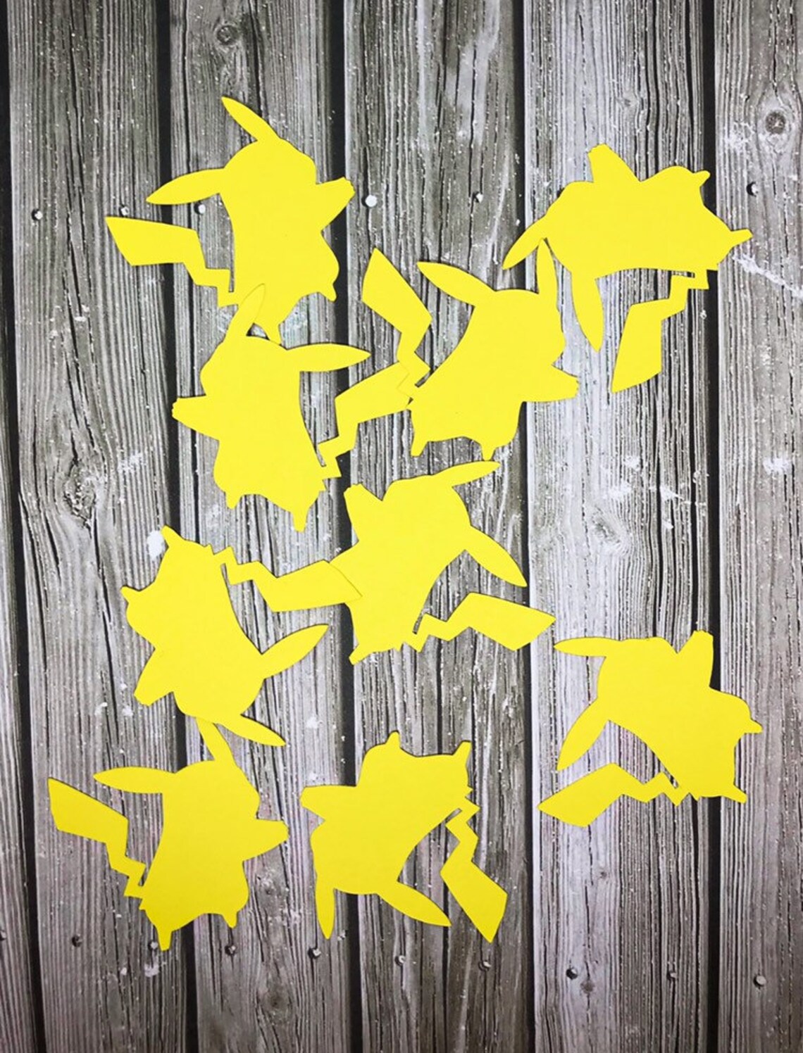 Paper Pikachu Die Cut Pikachu Cutout Paper Pikachu Pokemon Pokemon Die ...