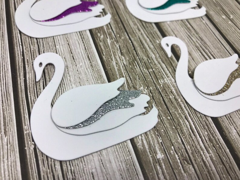 Paper Swan Swan Die Cut Swan Cutout White Swan Swan - Etsy